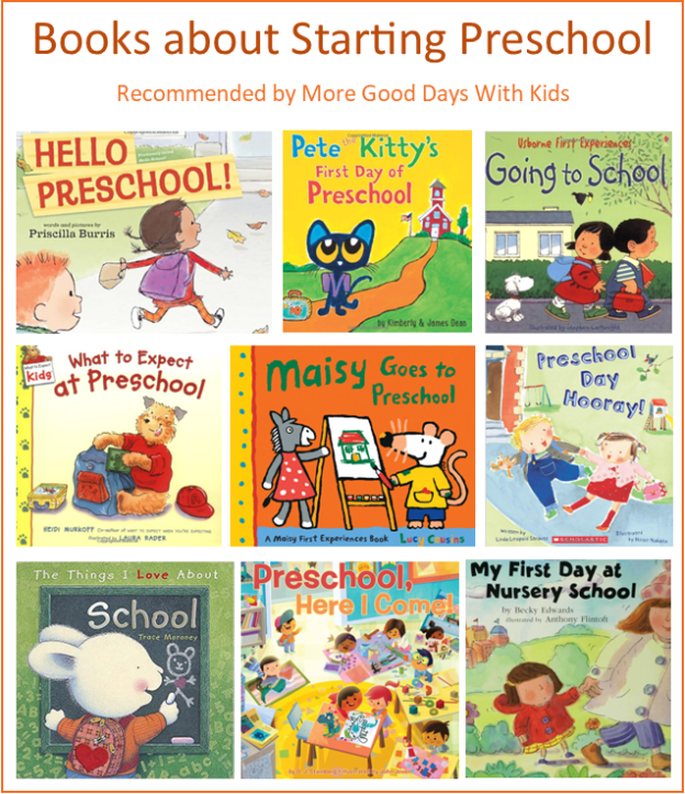 Books about Starting Preschool | More Good Days with Kids